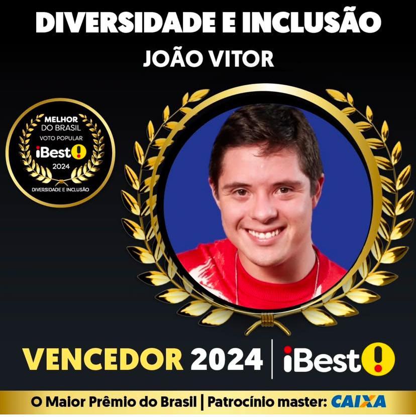 João Vitor de Paiva é eleito o melhor influenciador do Brasil na categoria Diversidade e ...